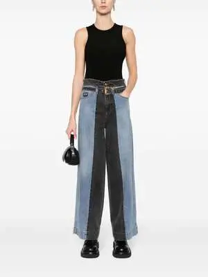 Versace High-rise Wide-leg Jeans