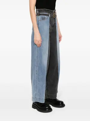 Versace High-rise Wide-leg Jeans