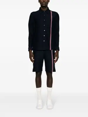 Thom Browne Rwb-stripe Cotton Shirt Jacket