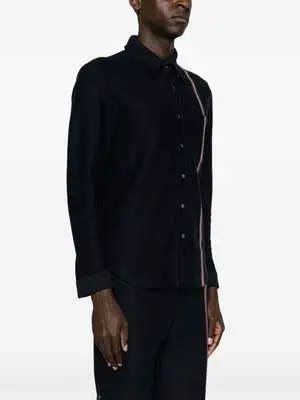 Thom Browne Rwb-stripe Cotton Shirt Jacket