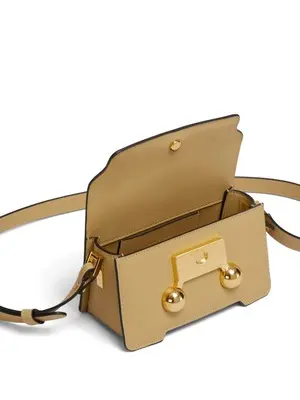 Marni Mini Trunkaroo Leather Shoulder Bag - Neutrals