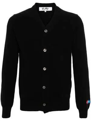 Play Comme Des Garcon Applique Cardigans For Men