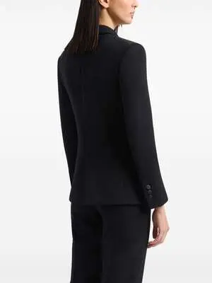 Giorgio Armani Notched-lapel Double-breasted Blazer - Black