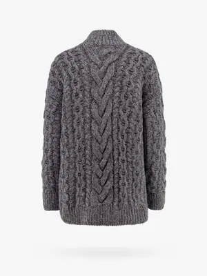 Stella McCartney Bicolor Alpaca Blend Turtleneck Sweater - Blue