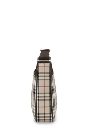 Burberry Check Jacquard Canvas Crossbody Bag - Brown