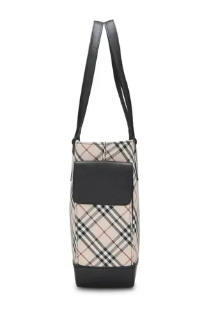 Burberry Check Jacquard Tote - Black