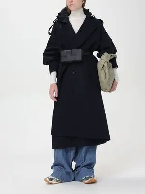Bottega Veneta Double Breasted Trench Coat - Blue
