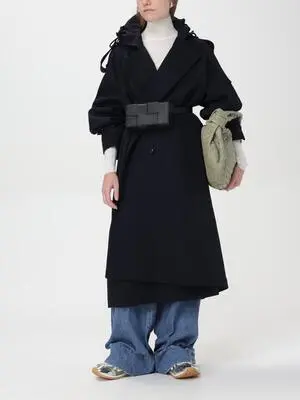 Bottega Veneta Double Breasted Trench Coat - Blue