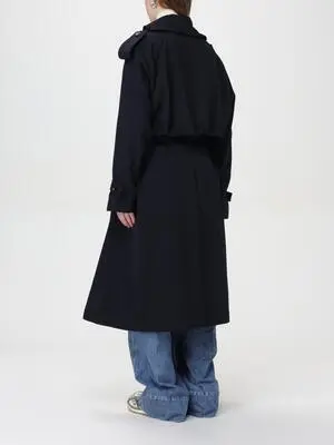Bottega Veneta Double Breasted Trench Coat - Blue