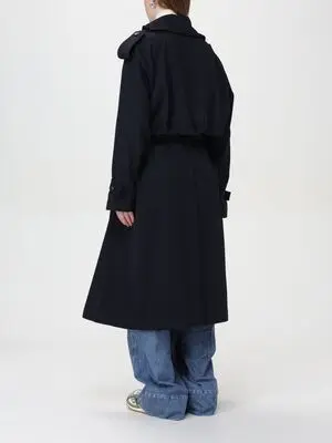 Bottega Veneta Double Breasted Trench Coat - Blue
