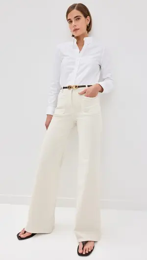 NILI LOTAN Florence Corduroy Pants - Stone