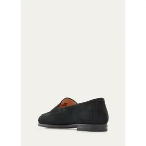 Santoni Carla Suede Penny Loafers
