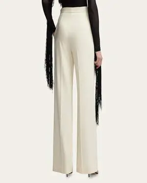 Ralph Lauren Modern Wool Wide-leg Trousers
