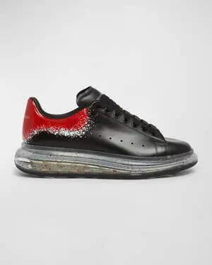 Alexander Mcqueen Oversized Larry Leather Low-Top Sneakers  display picture 1