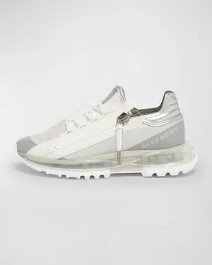 Givenchy Spectre Zip Runner Sneakers - White Silvery