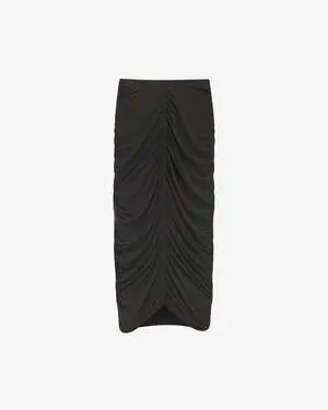 Isabel Marant Vicky Midi Skirt - Black