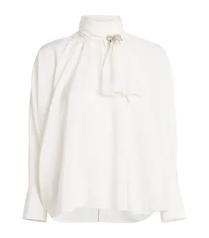 Max Mara Bow Detail Blouses