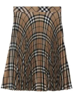 Burberry Vintage Check Wool Skirt