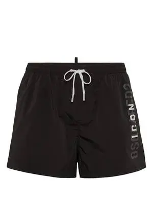 Dsquared2 Icon-print Swim Shorts - Black