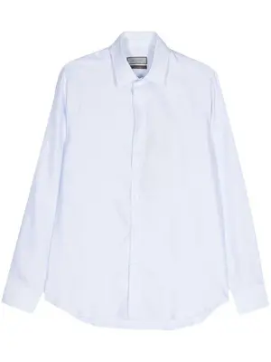 Canali Patterned-jacquard Shirt