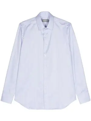 Canali Long-sleeve Cotton Shirt - Blue