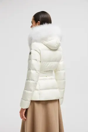 Moncler Boed Hooded Shearling Down Jacket