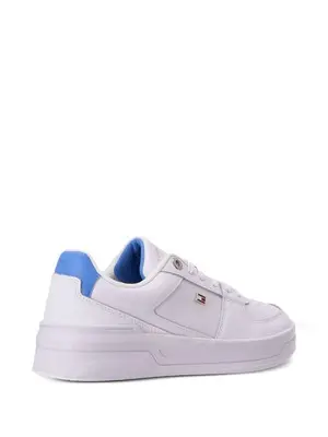 Tommy Hilfiger Flag Basket Panelled Sneakers - White