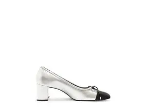 Schutz Arissa Croc Embossed Leather Block Heels - Black