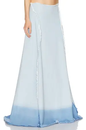 JADE CROPPER Maxi Denim Skirt