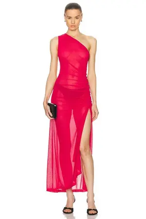 Givenchy One Shoulder Maxi Dress