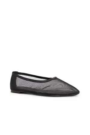 Staud Alba Ballerinas - Black Mesh