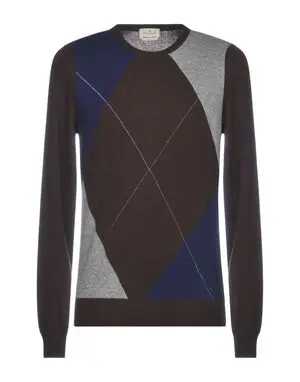 BROOKSFIELD Geometric-print Wool Sweater