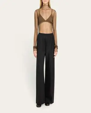AISLING CAMPS Modern Mist Plissé Top - Smoke