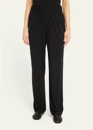 Eterne Terne Waffle-knit Lounge Pants - Black