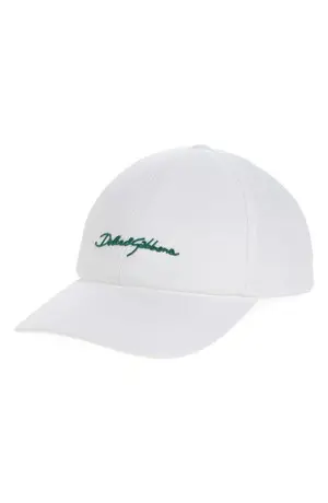 Dolce & Gabbana Logo Baseball Cap - Bianco Ottico
