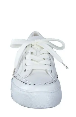 Paul Green Waverly Platform Sneakers - White Leather