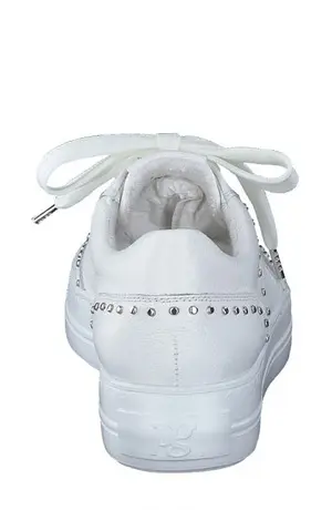 Paul Green Waverly Platform Sneakers - White Leather