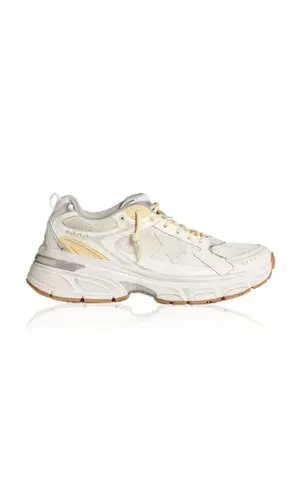 GOLDEN GOOSE Lightstar Laminated Leather Sneakers White