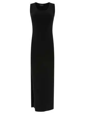 Balenciaga Ribbed Jersey Sleeveless Dress