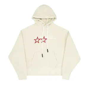 Palm Angels Racing Star Hoodie - Grey