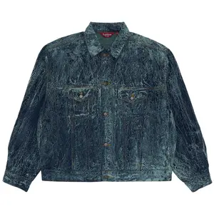 Supreme Crackle Denim Trucker Jacket
