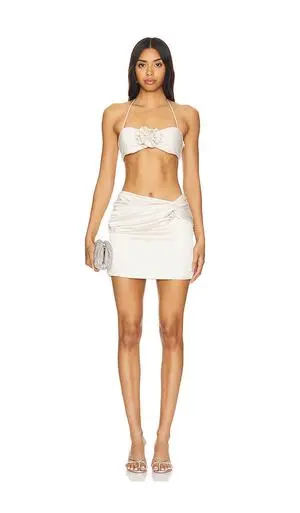 MORE TO COME Paula Skirt Set - Champagne