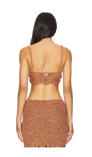 Retrofete Bellini Top - Metallic Brown