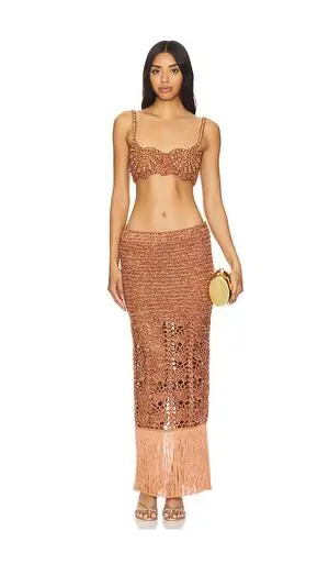 Retrofete Bellini Top - Metallic Brown