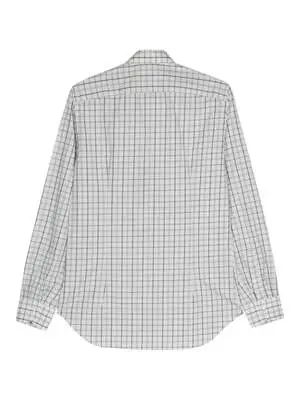 Canali Check-pattern Cotton Shirt