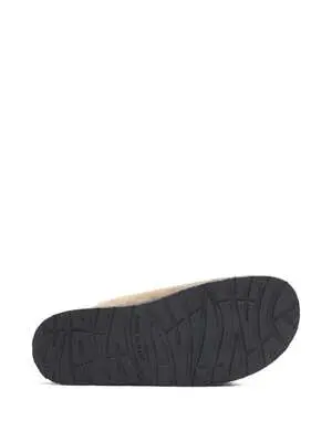 SCAROSSO Enea Suede Slides - Neutrals