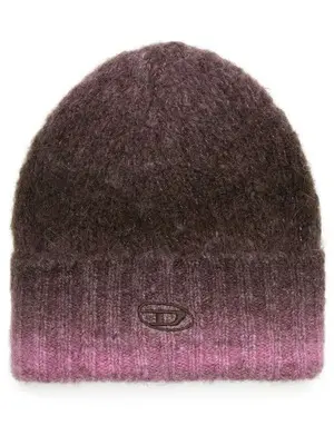 DIESEL® Logo-embroidered Beanie - Pink