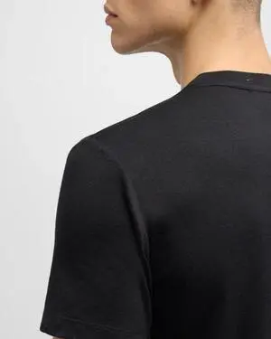 Balmain Apos;s Metallic Vintage Logo T-shirt - Black/silver
