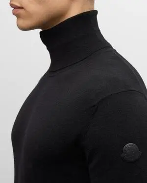 Moncler Solid Wool Turtleneck Pullover