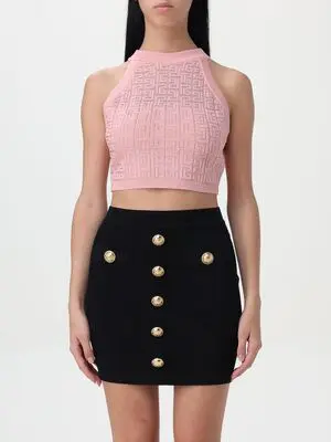 Balmain Cropped Knit Top